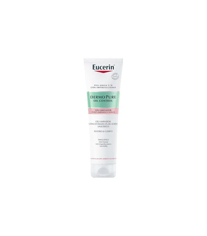 Eucerin Dermo Pure Oil Control Gel Limpiador Triple Effect Piel Grasa ...